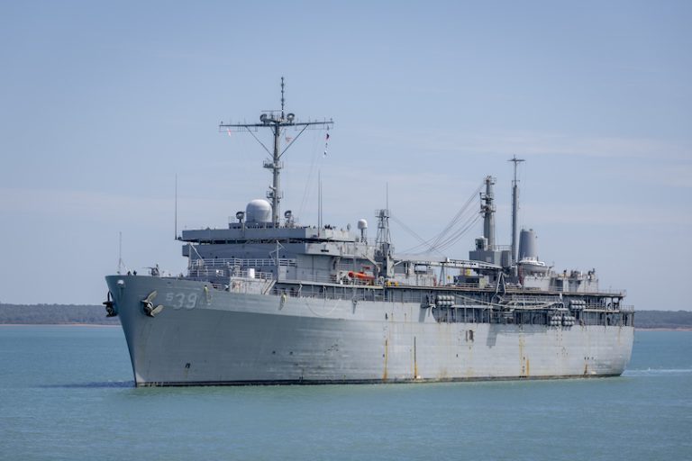 US Navy submarine tender arrives in Australia - EX2 for Defence Innovators
